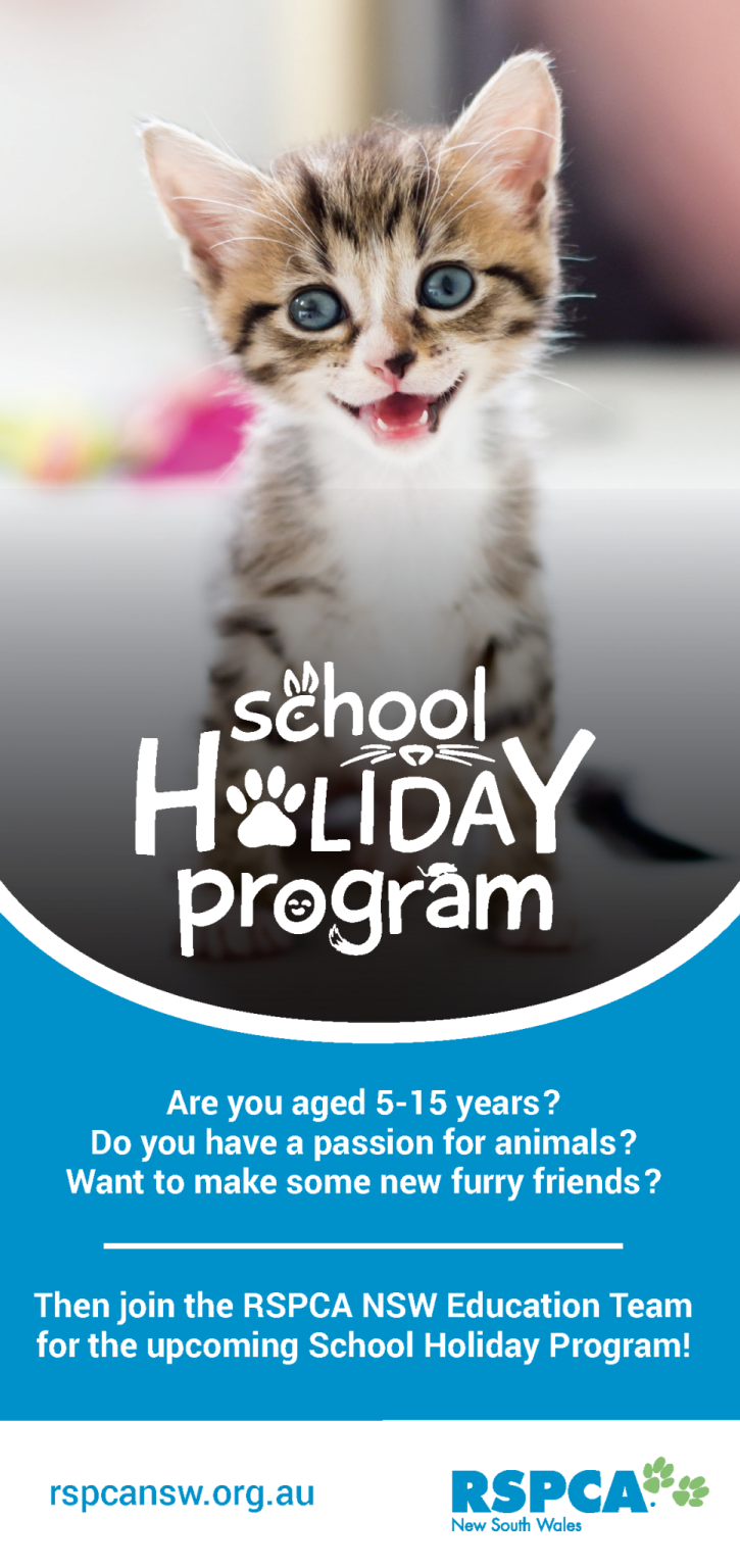 RSCPA School Holiday Program – MERCURIUS