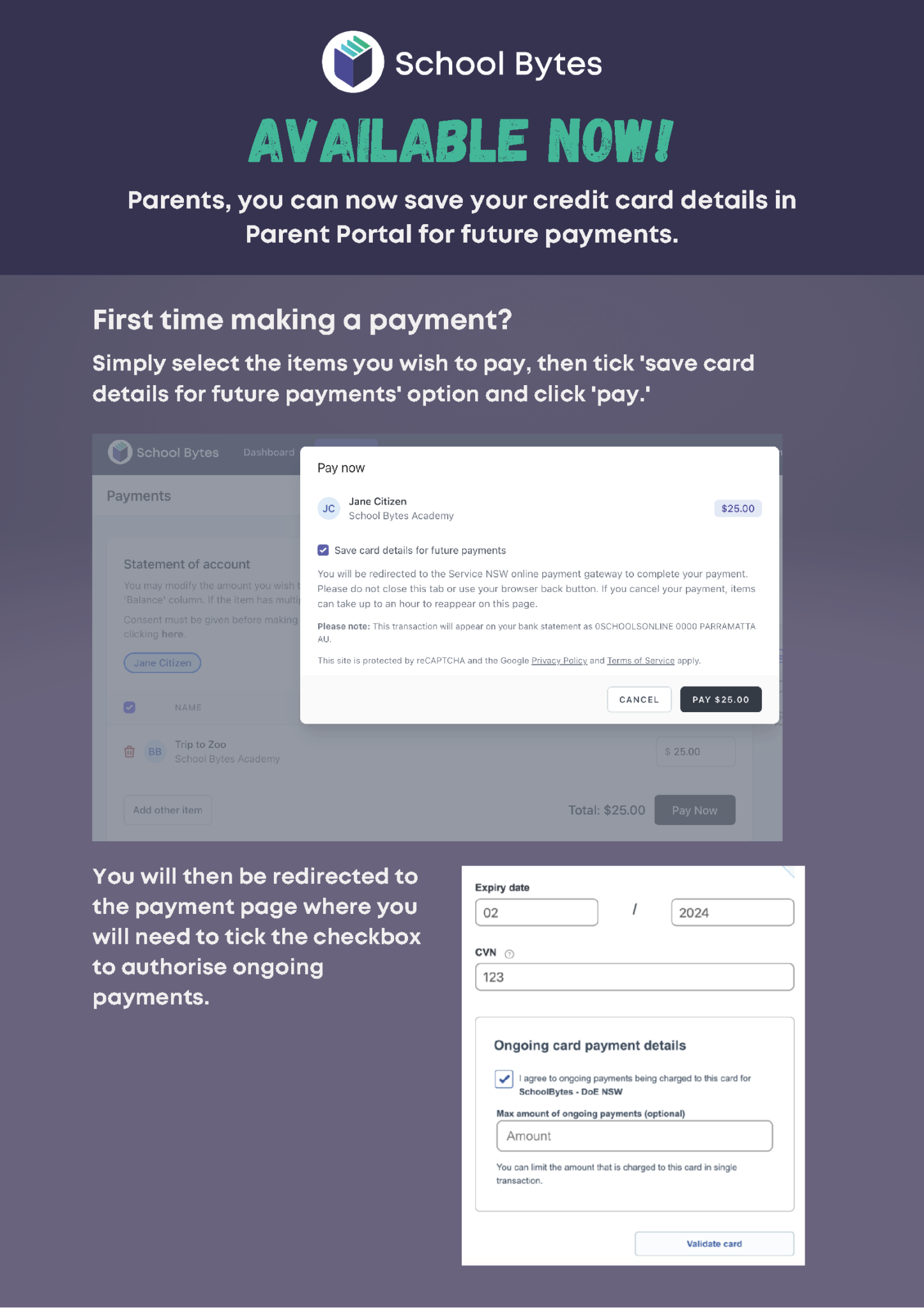 Schoolbytes – new feature - MERCURIUS