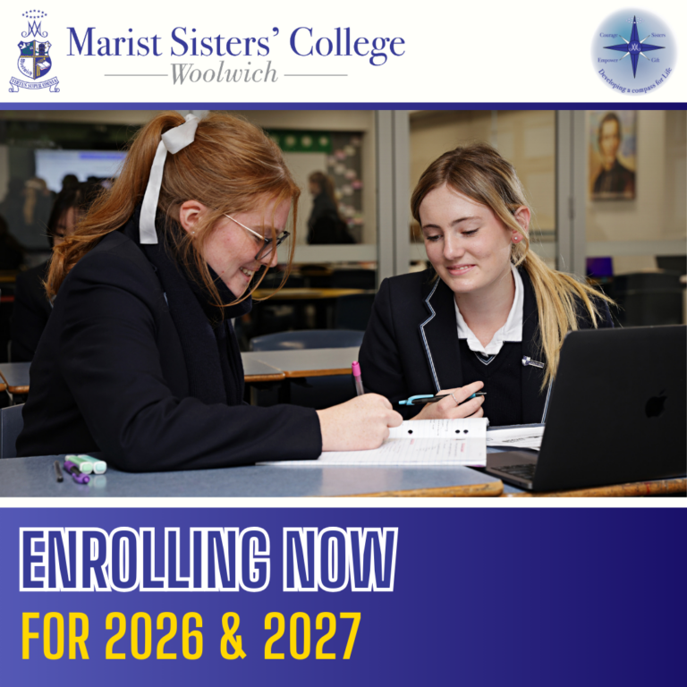 Enrolling Now 2026 and 2027 – Marist Sisters' College Woolwich